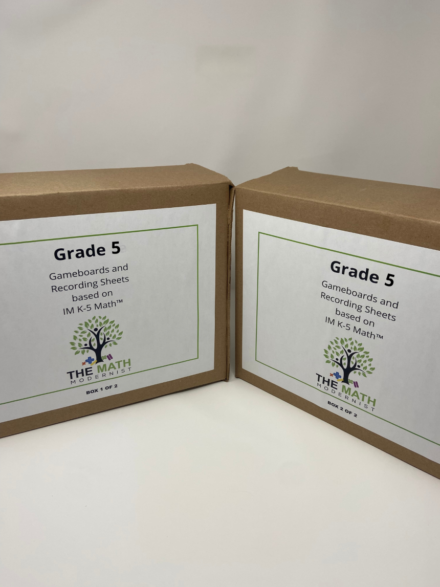 Grade 5 Card Deck and Game Board Bundle based on IM K-5 Math™ | The Math Modernist